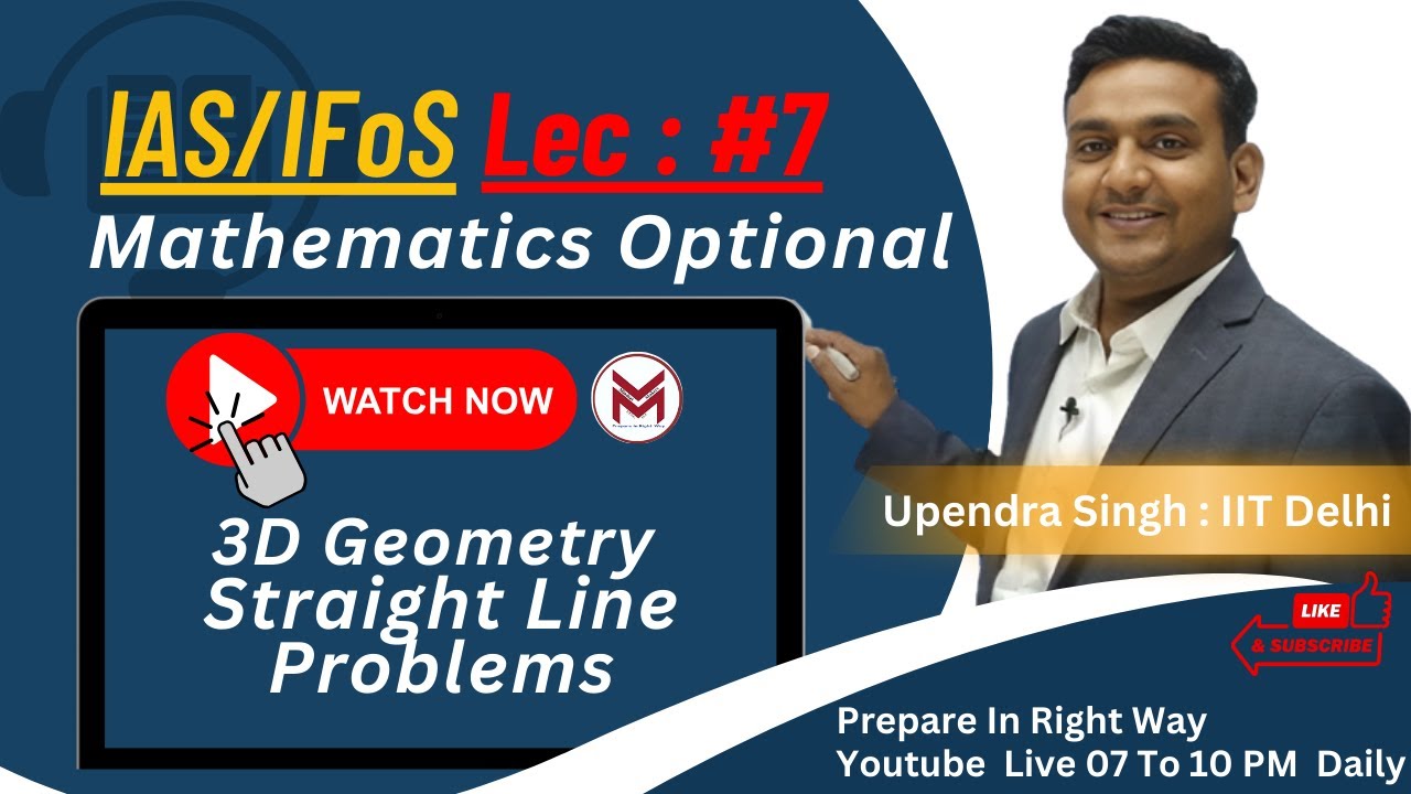 GL-7.2 Straight Line - Problem Solving Session | Analytic Geometry 3D ...