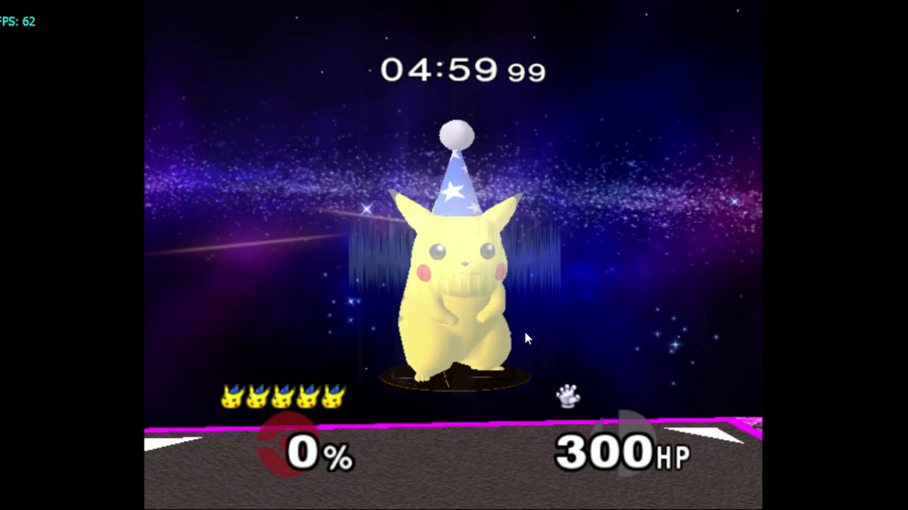 Super Smash Bros Melee Classic Mode Pikachu - YouTube