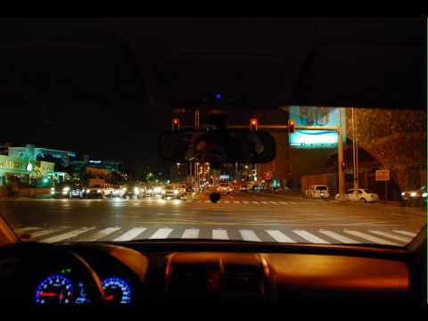 Time-Lapse - At Night - in car - Doha Qatar