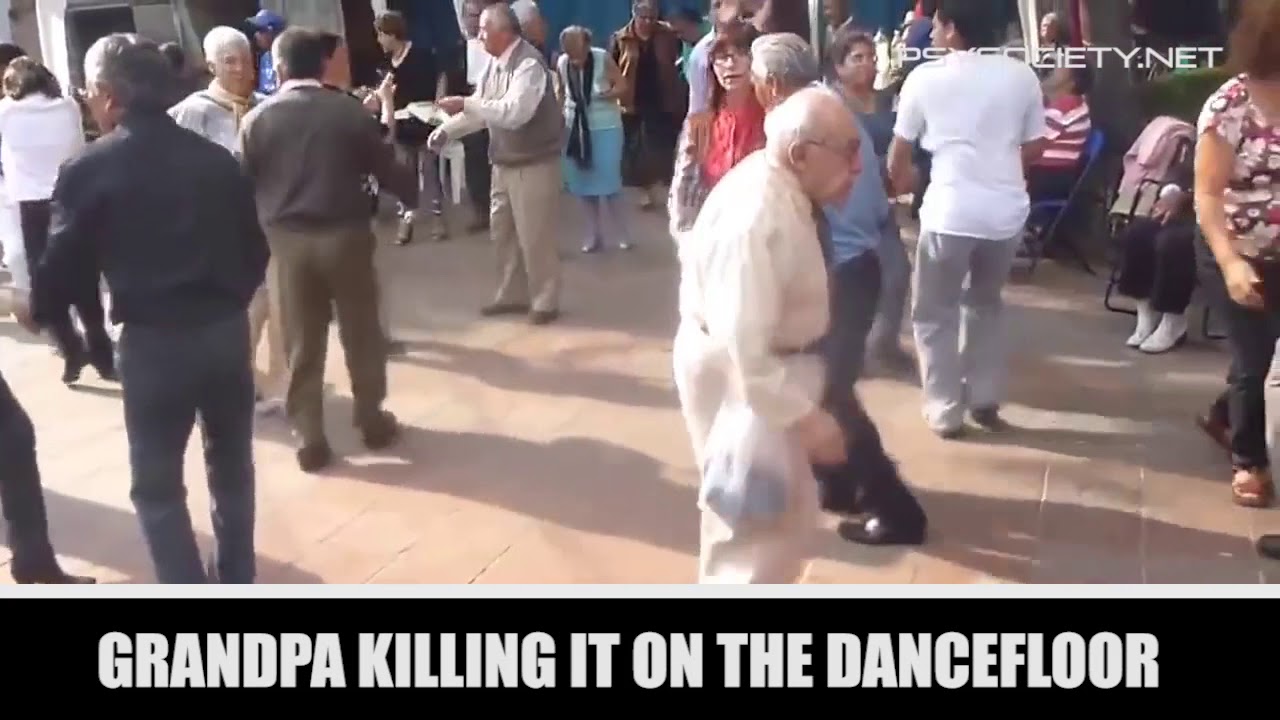 Funny old guy dancing (PSYTRANCE) - YouTube