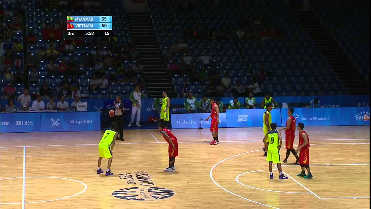Basketball Mens Myanmar vs Vietnam (Day 7) | 28th SEA Games Singapore ...