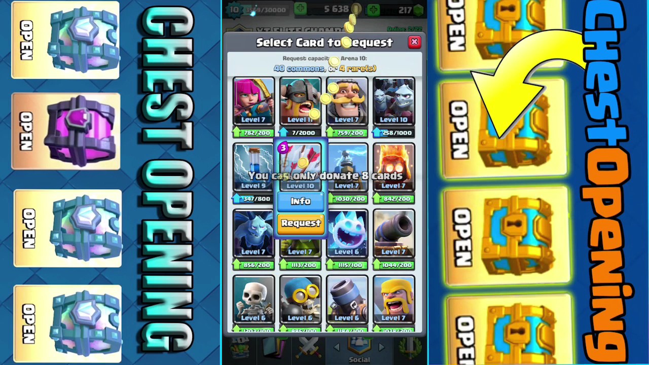 Clash Royale Chest Opening - YouTube
