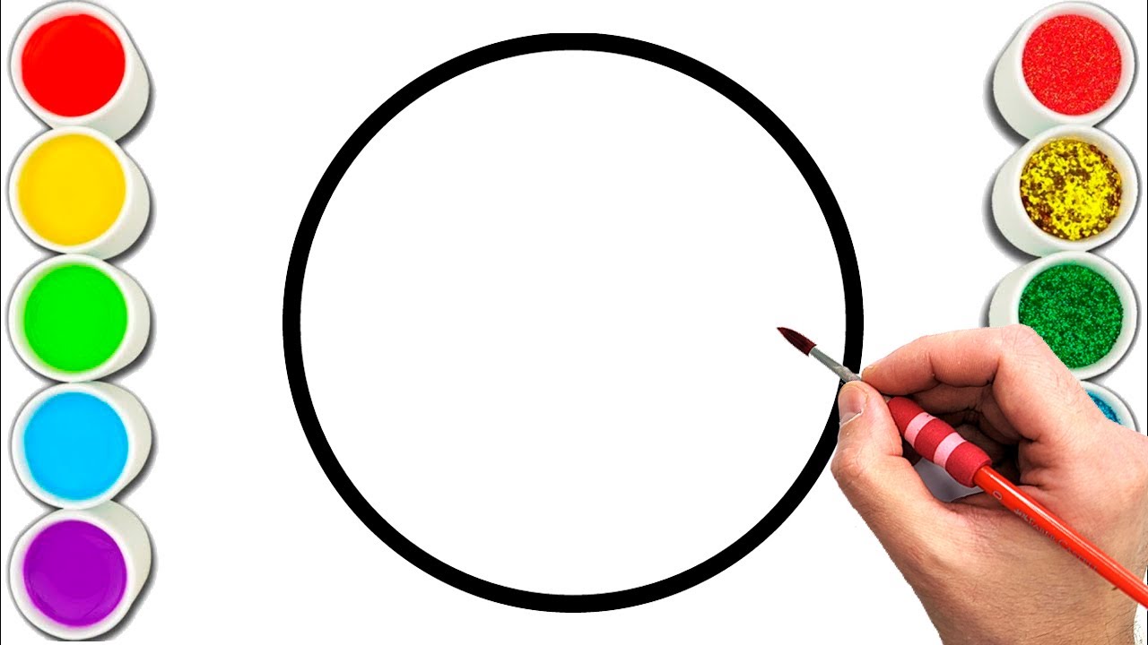 Perfect Circle Rainbow Drawing, Painting & Coloring For Kids and ...