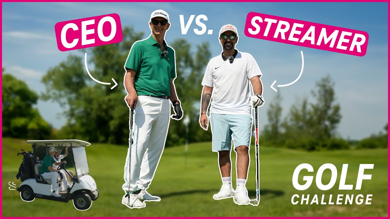 Streamer vs. CEO ⚡😱 Golf-Challenge Amar gegen Tim Höttges - YouTube
