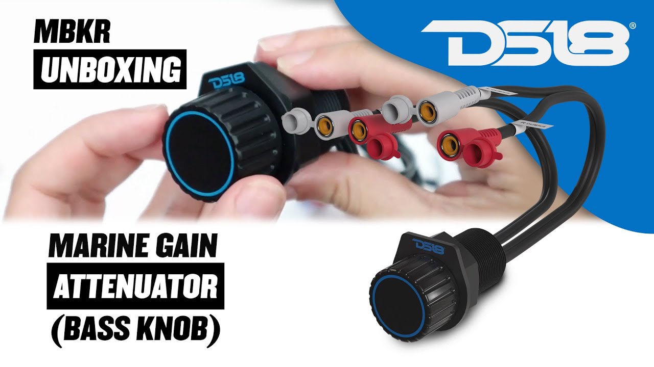 DS18 MBKR Marine Gain Attenuator (Bass Knob) Compatible With Any Source ...