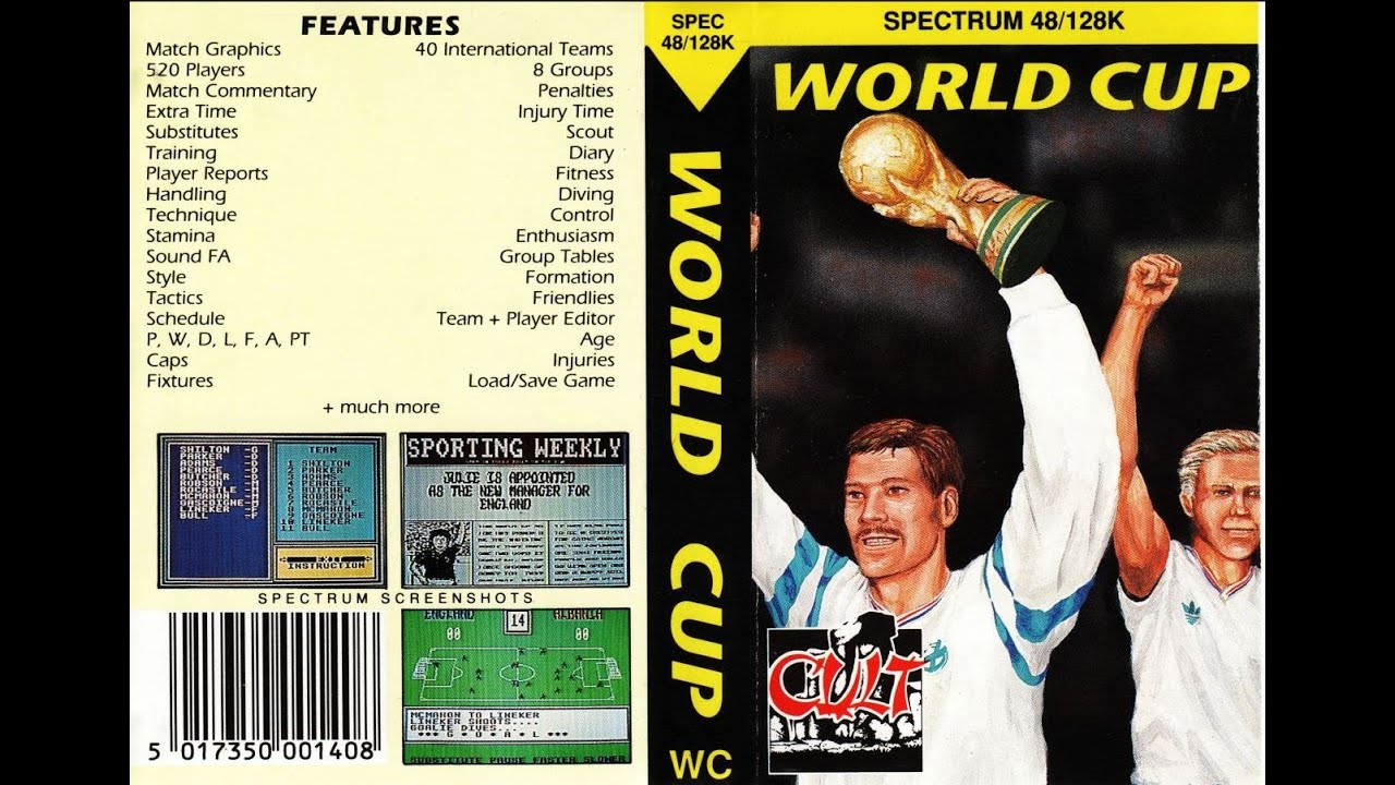 Retro Gaming Ep 53: World Cup - Cult Games (ZX Spectrum 48k Year 1992 ...