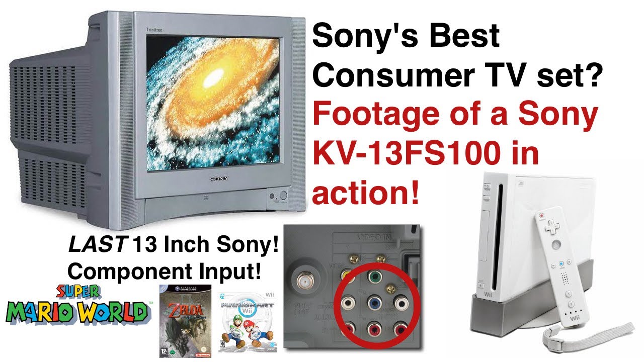 Sony KV-13FS100 - Video and Picture Test - The best Sony CRT TV? - YouTube