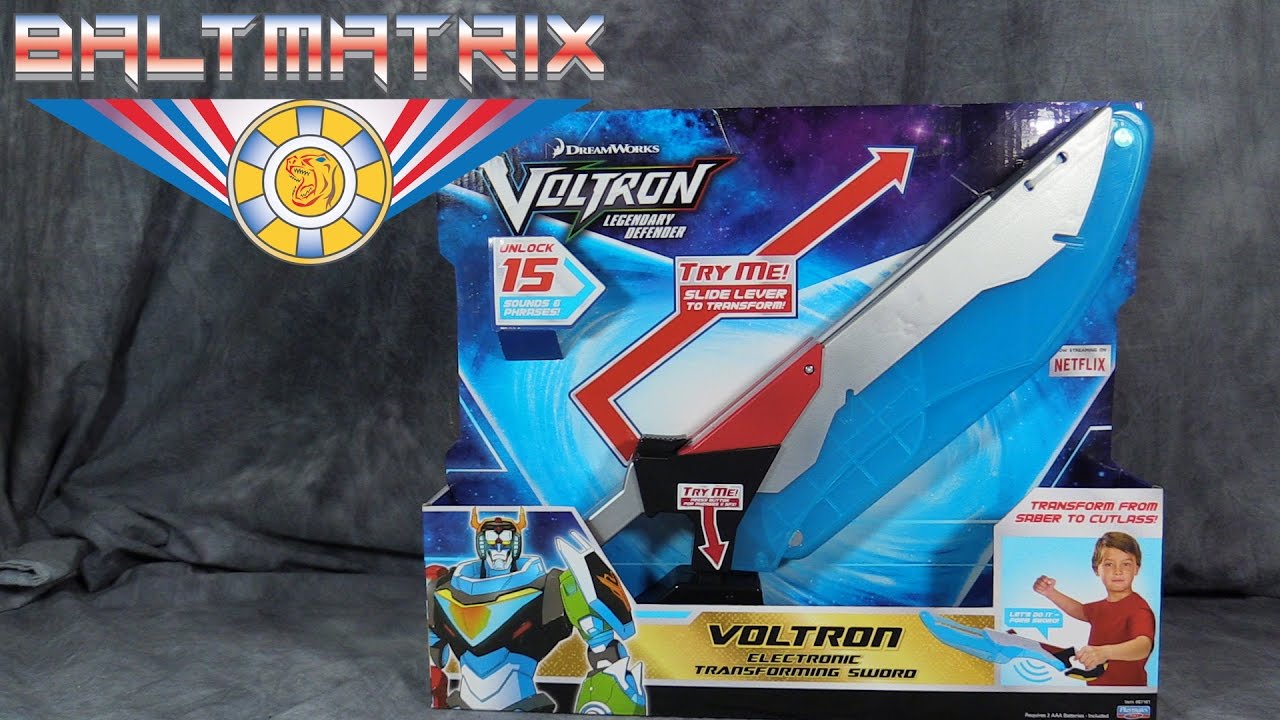 Dreamworks Voltron Electronic Transforming Sword - YouTube
