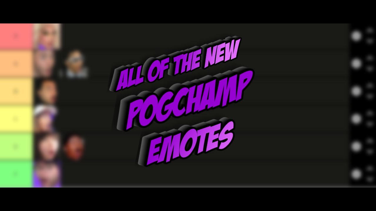All of Twitch's New PogChamp Emotes - YouTube