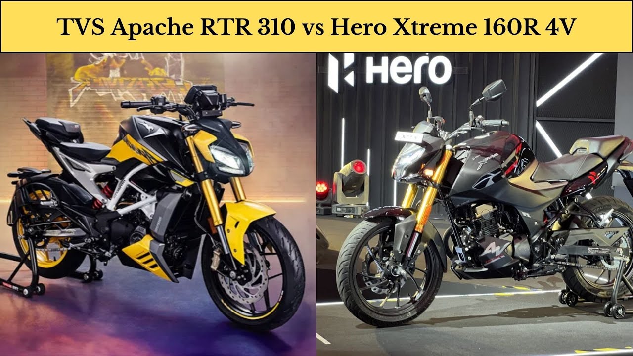 2024 New TVS Apache RTR 310 vs Hero Xtreme 160R 4V🔥 #comparison # ...
