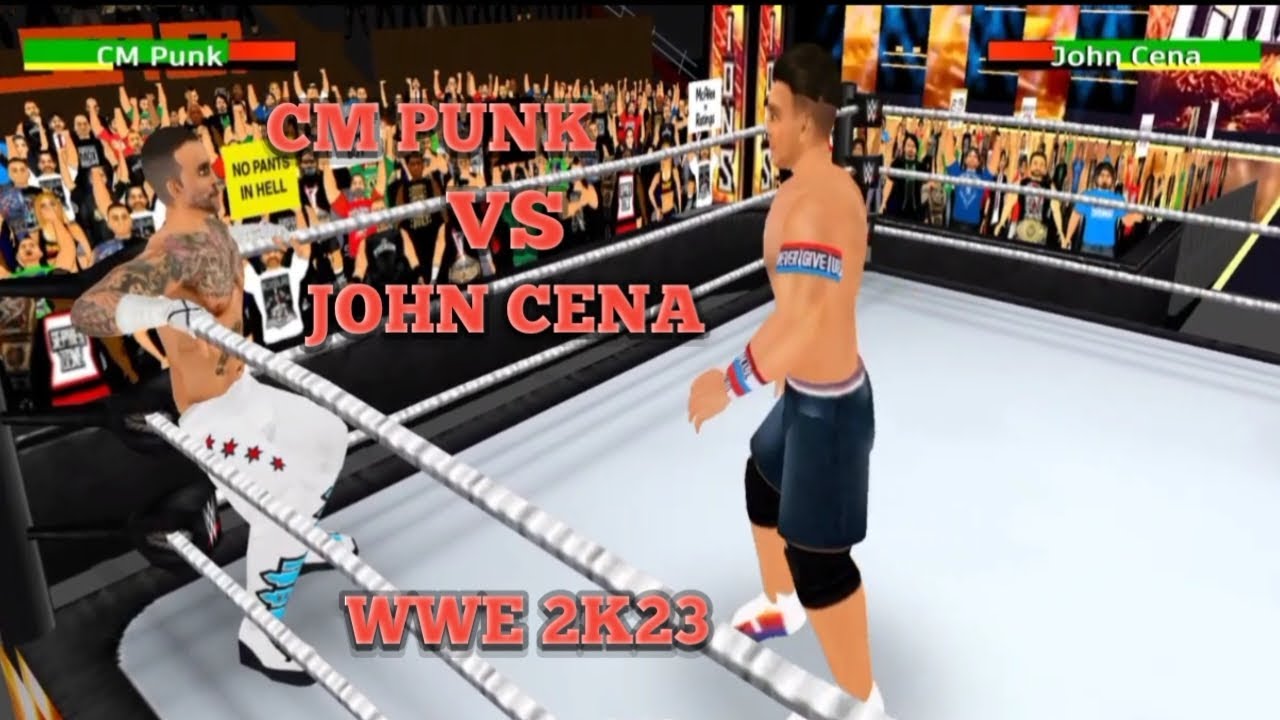 Wr3d cm punk vs John Cena || wrestling revolution 3d - YouTube