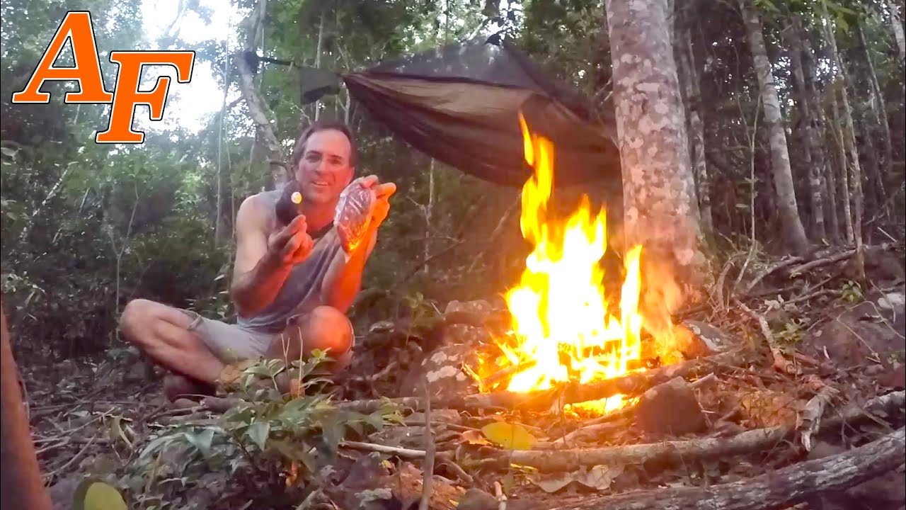 Tropical Jungle Solo Bush Tucker Overnight Adventure EP.444 - YouTube