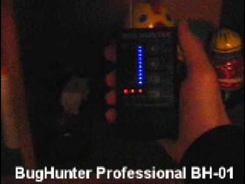 Поиск жучков с помощью детектора BugHunter Professional - YouTube