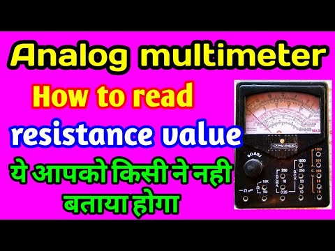 How to measure resistance value in analogue multimeter//read resistance ...