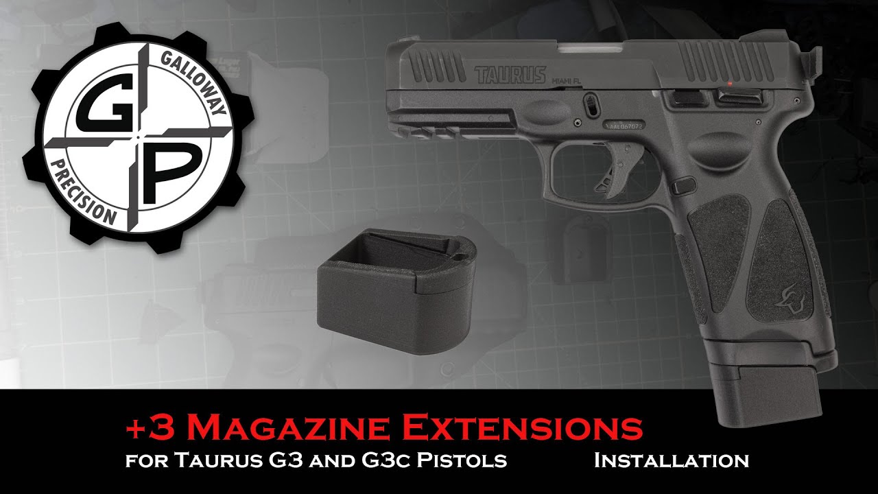 Taurus G3 +3 Magazine Extension Installation from Galloway Precision ...