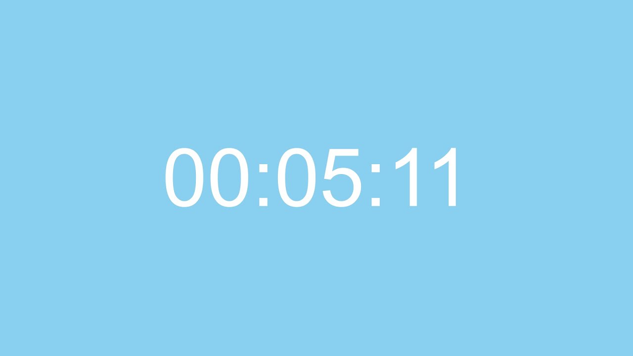 5 Minute 11 Second Timer - (311/36,000) - YouTube