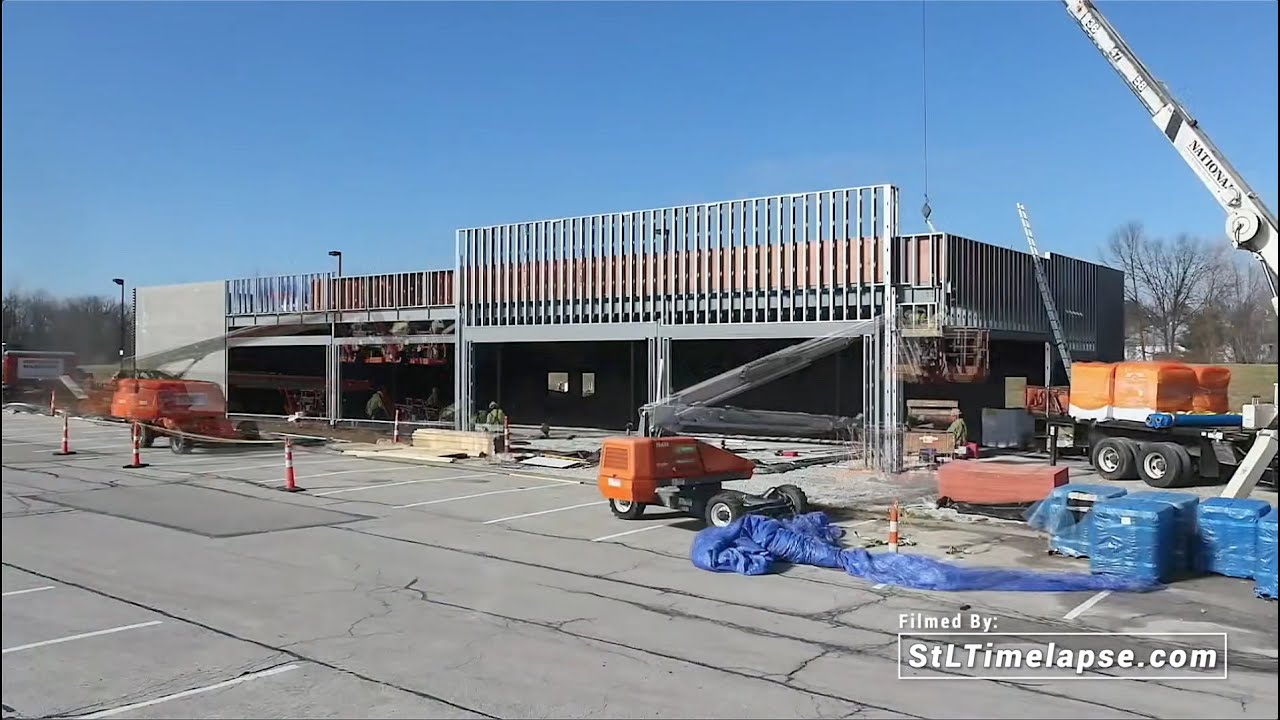 Restaurant building/construction time-lapse in St Louis MO - YouTube