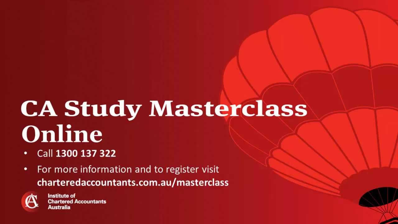 CA Masterclass Online - YouTube