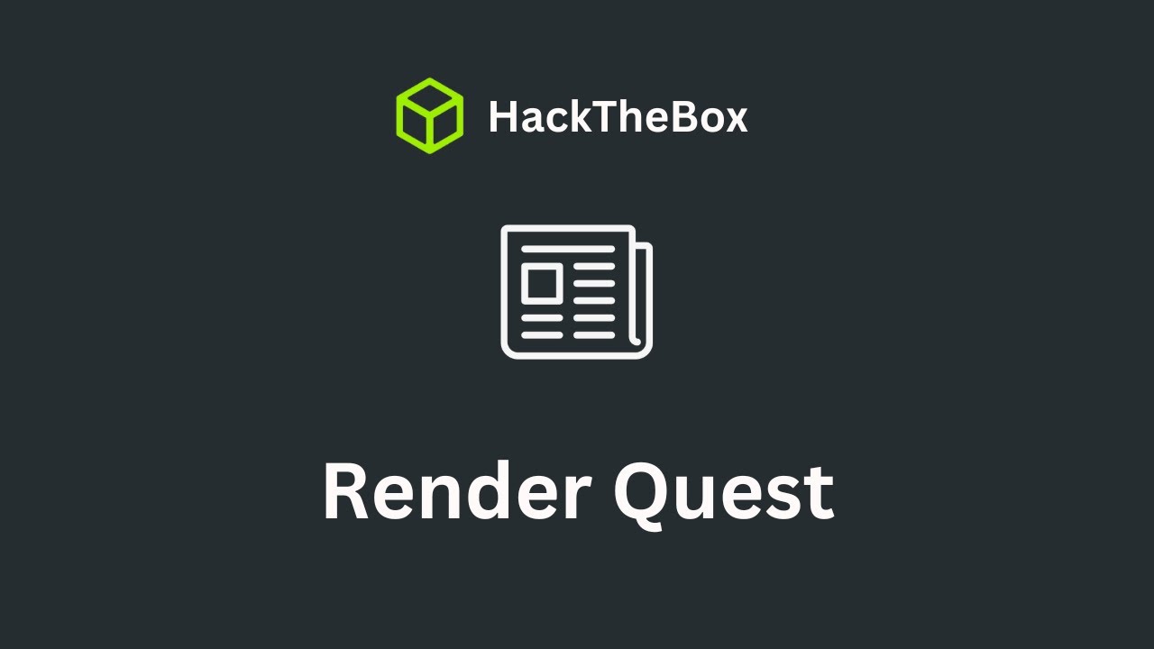 Render Quest - HackTheBox ( HTB ) | Walkthrough | SSTI - YouTube