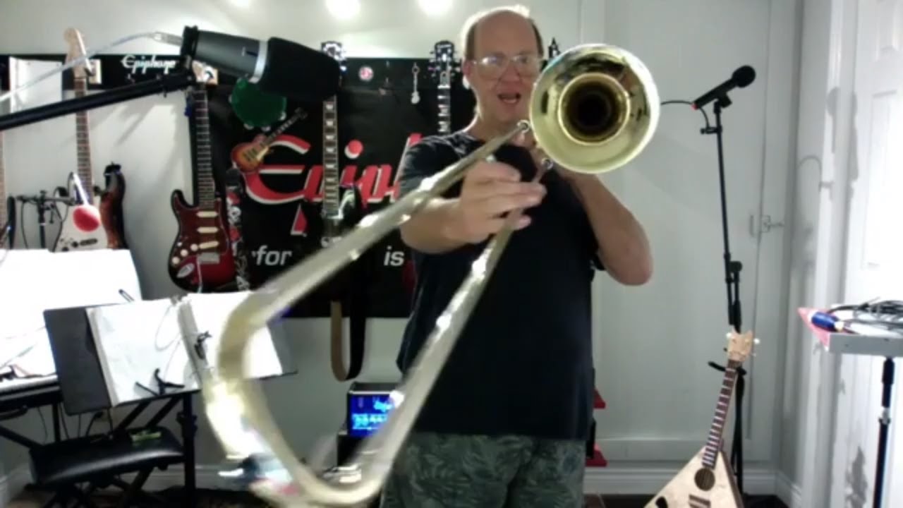 Playing Trombone for the first time in 35 years LMAO - YouTube
