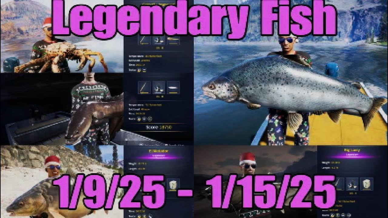 This Weeks Legendary Fish 1/9/25 - Call Of The Wild The Angler - YouTube