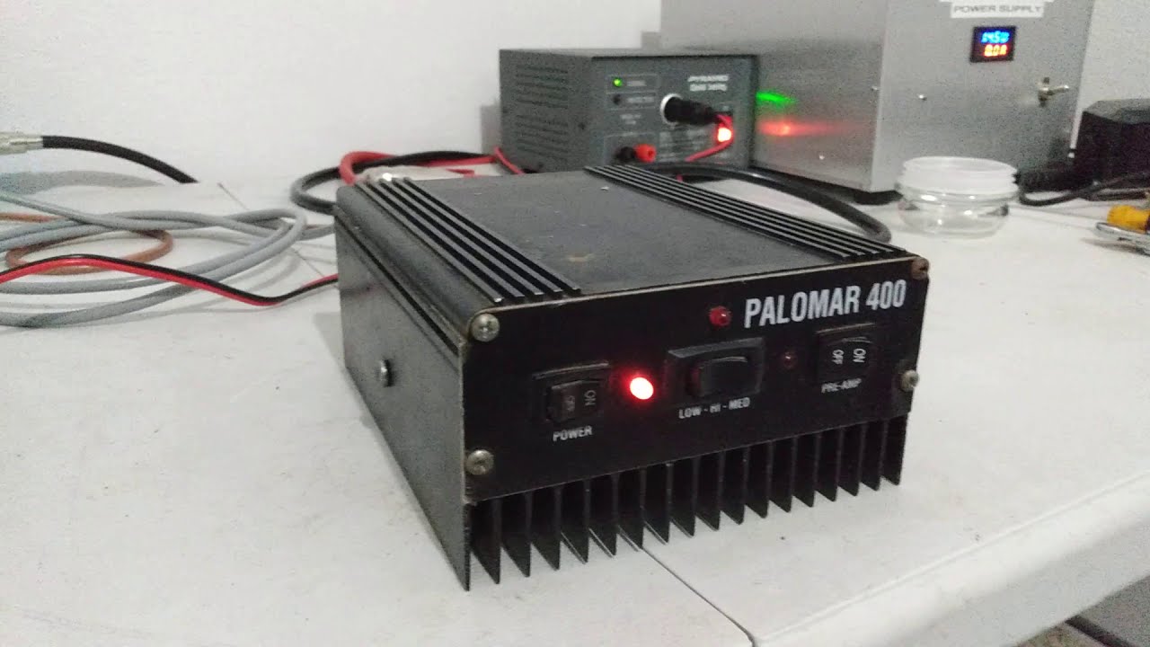 Palomar 400 Mobile Linear Amplifier 4xsd1446 Youtube