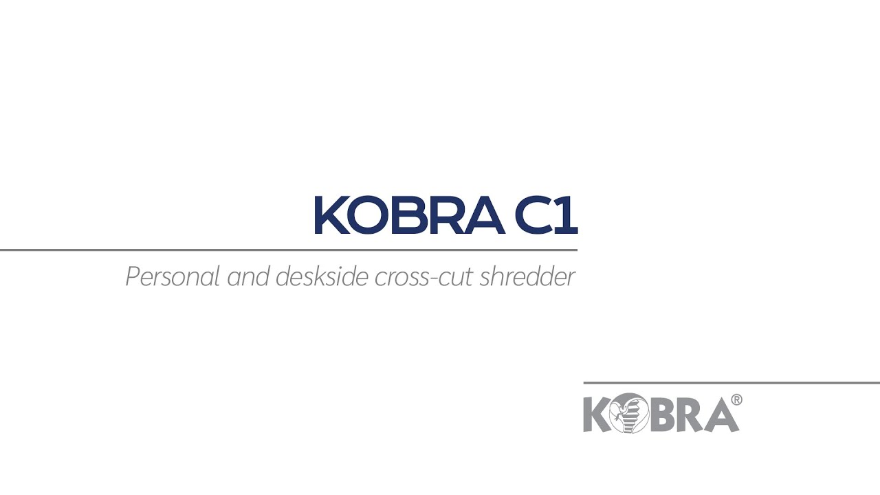 Kobra C1 | Personal and deskside shredder - YouTube