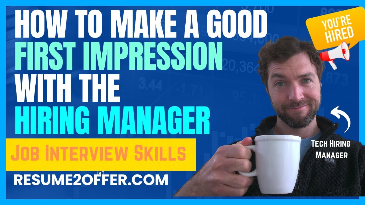 How to Make a Good First Impression Job Interview (in Tech Sales) - YouTube