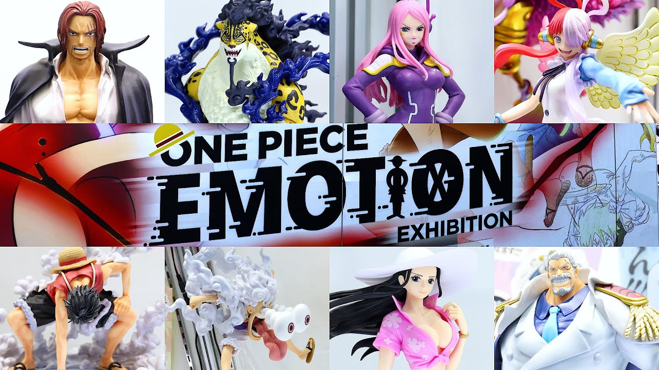 ONE PIECE EMOTION フィギュア 展示 - YouTube
