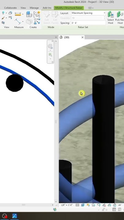Just very simple way to add Rebar on Cylindrical Column in Revit # ...