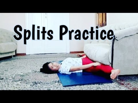 SPLITS PRACTICE WITH PROPS _ Hitachi Achie - YouTube
