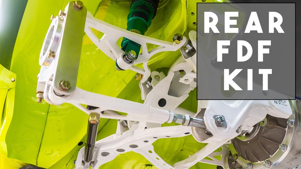 Installing Custom RX7 Drift Suspension - YouTube