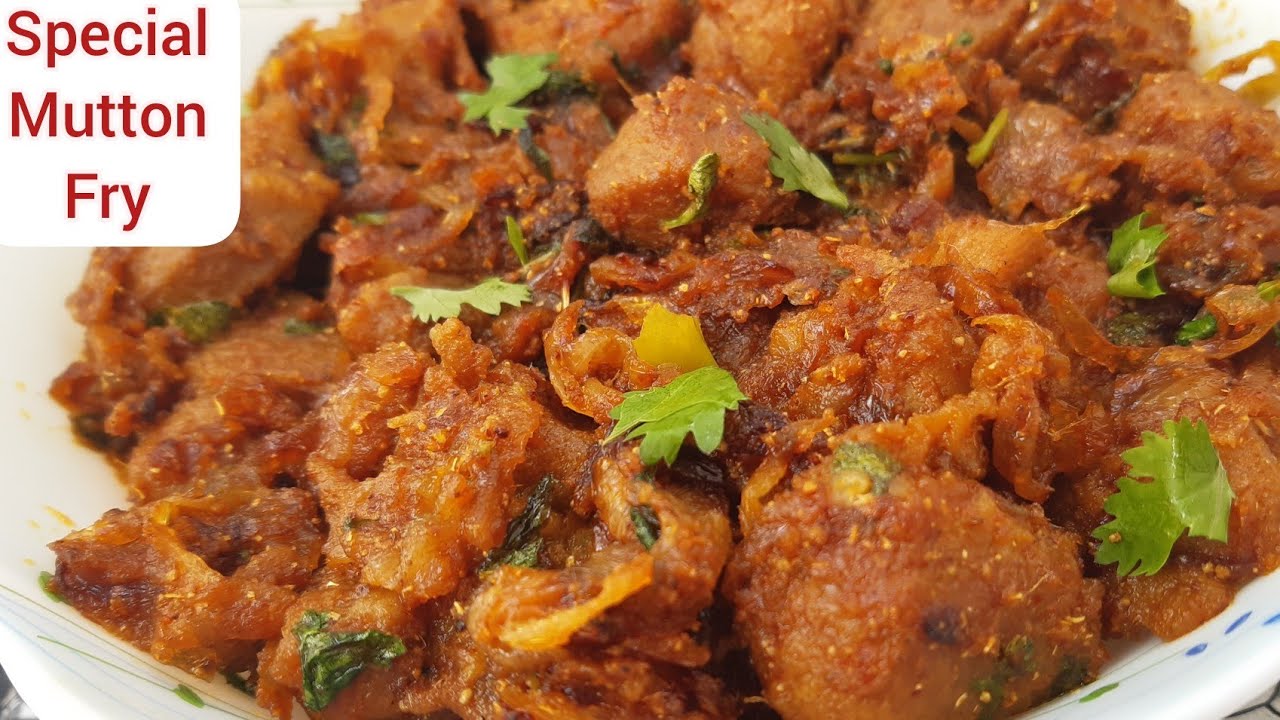 Special MUTTON FRY | simple and easy mutton fry recipe | - YouTube