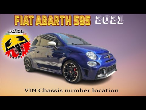 FIAT ABARTH 2021 VIN CHASSIS PUNCHING NUMBER LOCATION #foryou - YouTube