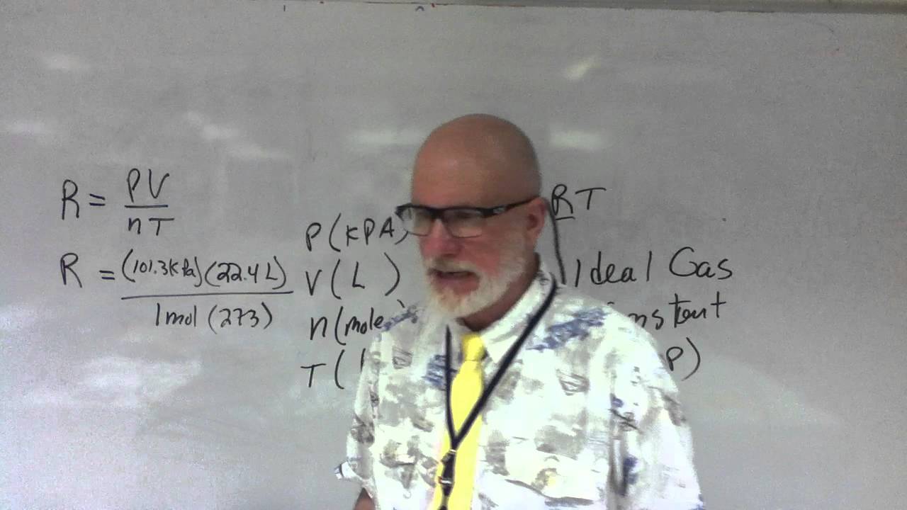 The Calculation of the Ideal Gas Equation Constant R - YouTube
