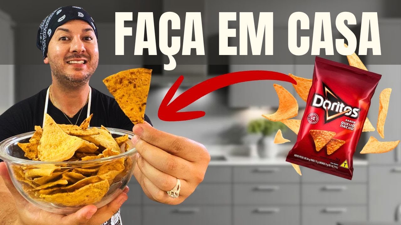 COMO FAZER DORITOS CASEIRO FÁCIL, NATURAL, FIT E DELICIOSO - YouTube