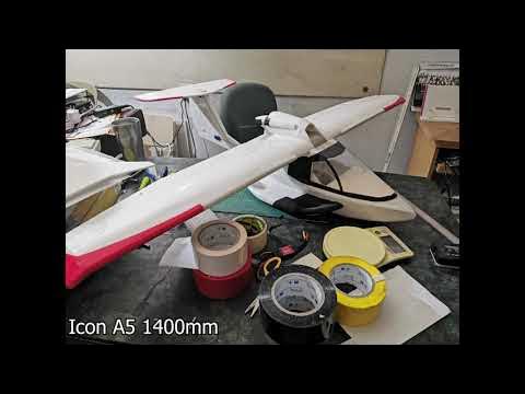 DIY Icon A5 RC 1400mm - YouTube