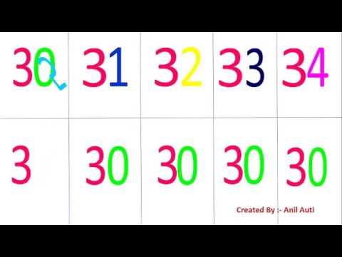 numbers 0 to 99 in english - part - 2 - YouTube