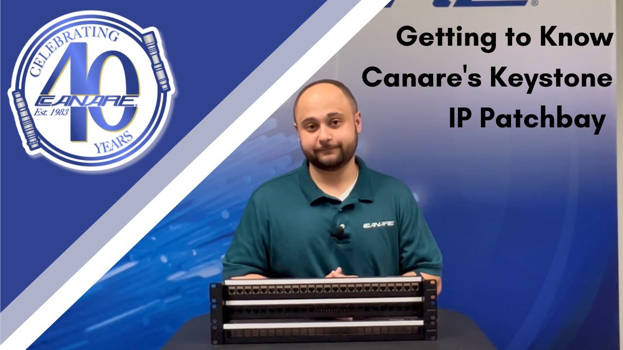 Canare's Keystone IP Patchbay - YouTube