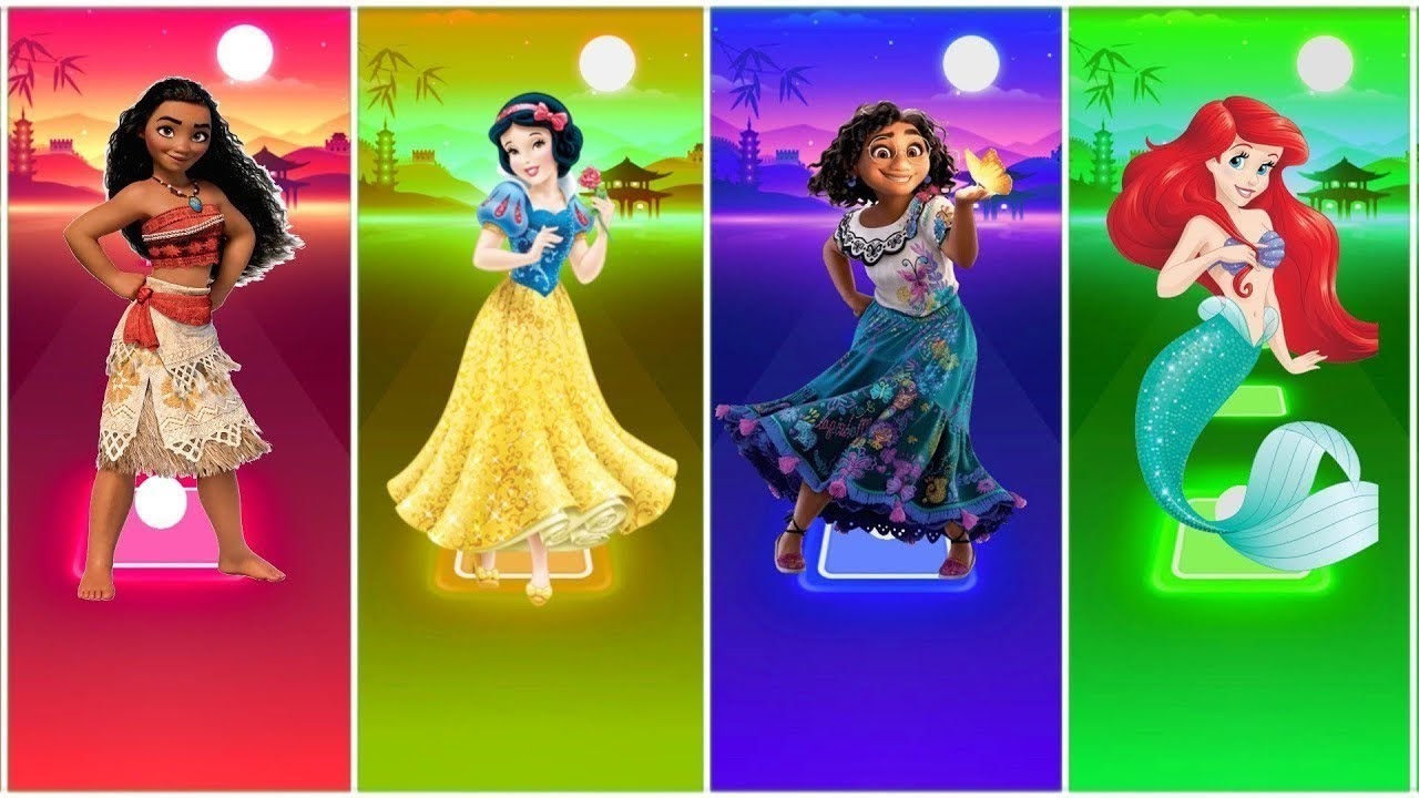 !! Moana Princess 🆚 Encanto Mirabel 🆚 The Little Mermaid 🆚 Snow White ...