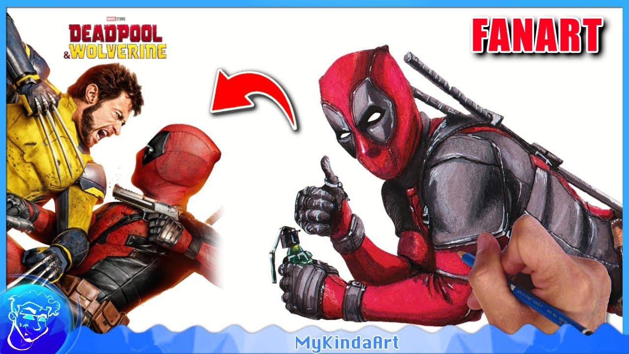Drawing Deadpool | How to draw Deadpool - YouTube