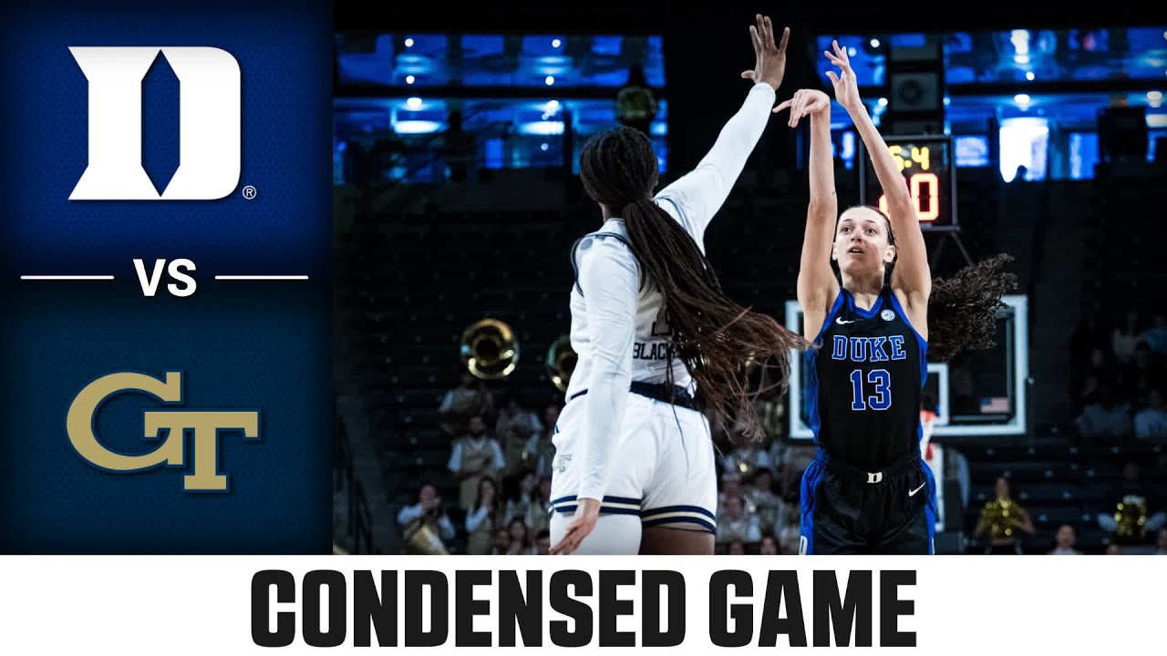 Duke vs. Georgia Tech Condensed Game | 2024-25 ACC Women's Basketball ...