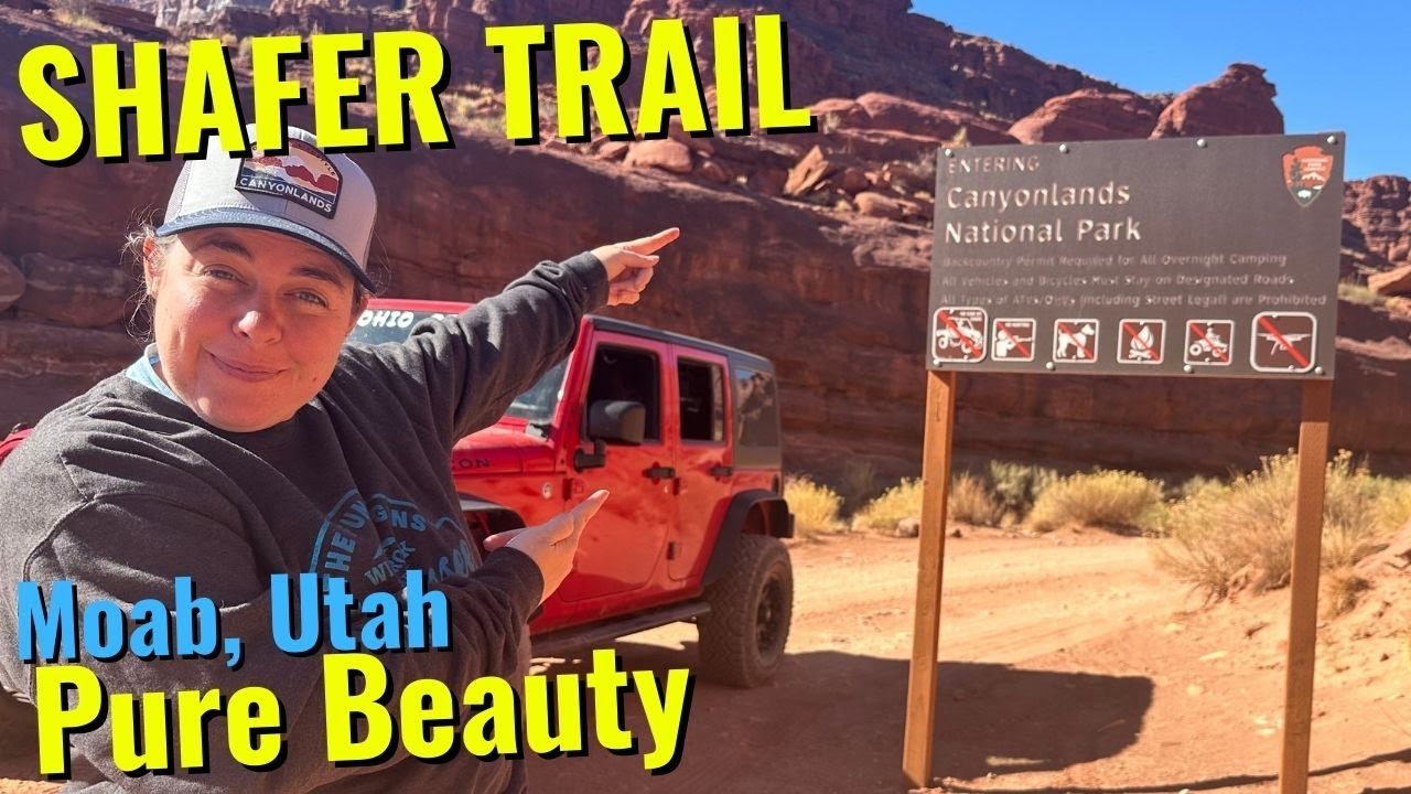 SHAFER SWITCHBACKS! In Moab Utah in our Overlander Jeep Wrangler. - YouTube