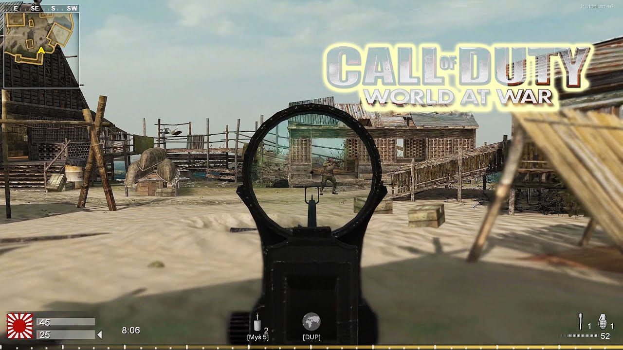 Call of Duty 5 - multiplayer - no.17 (4 players) - YouTube