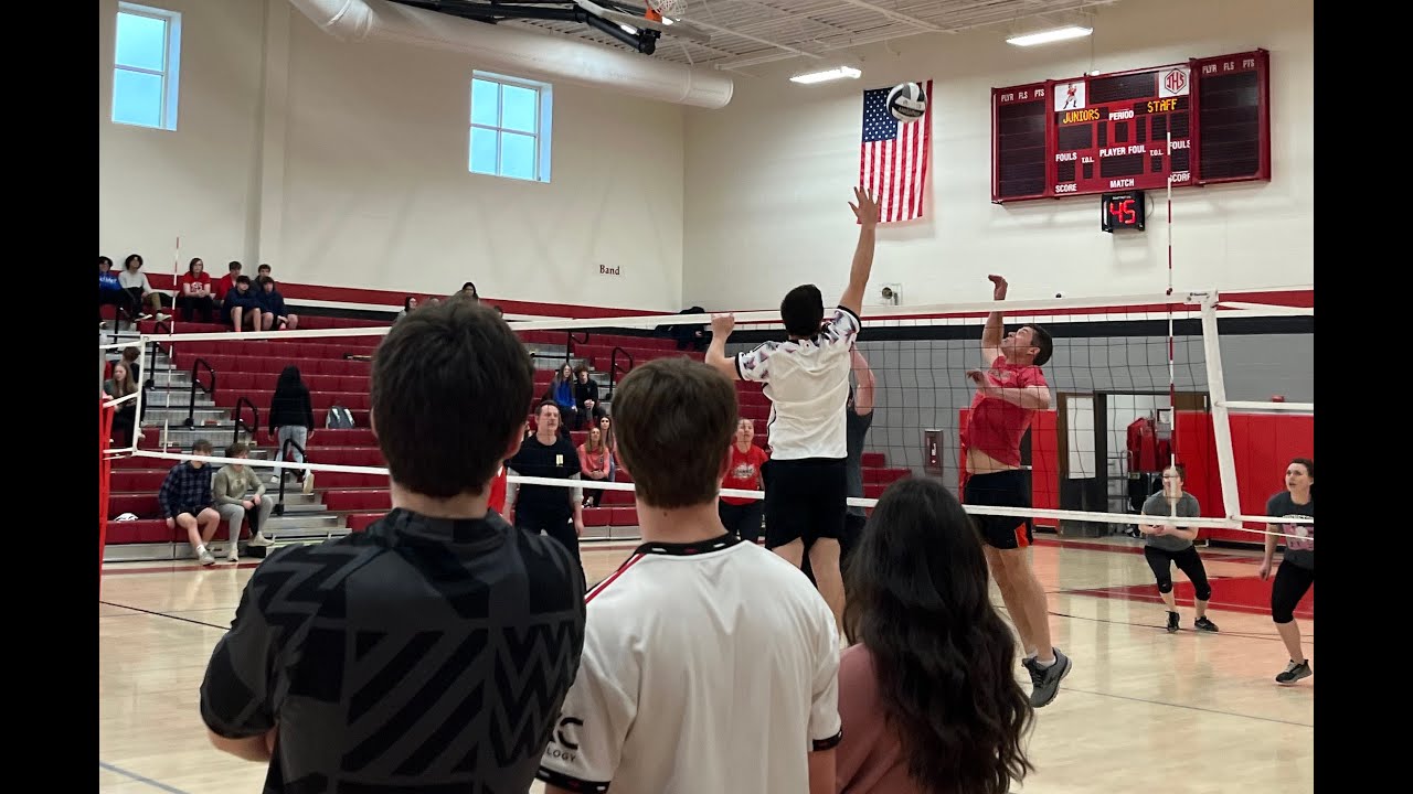 Johnstown H.S. Students vs. Staff Volleyball Match 3.31.23 - YouTube