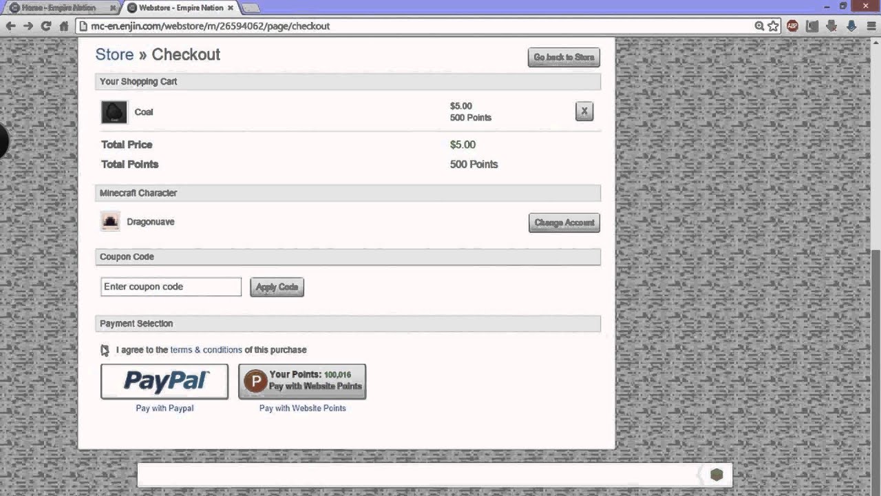How to checkout without PayPal | Minecraft Servers - YouTube