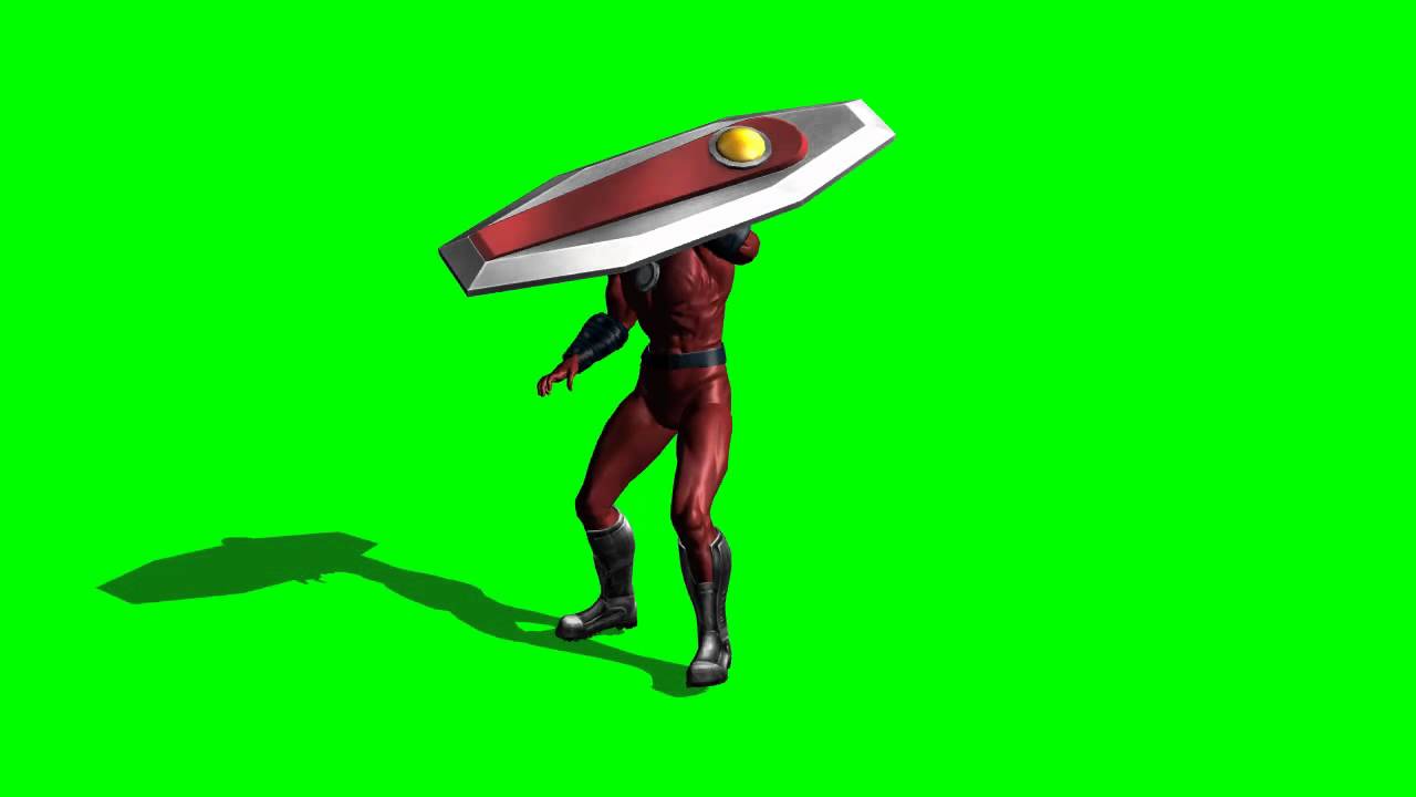 superhero with shield - green screen effects - free use - YouTube