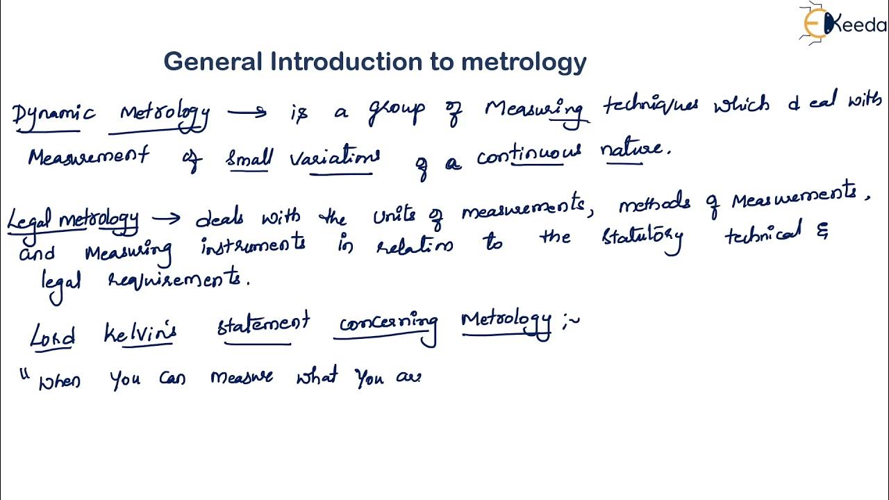 Introduction To Metrology - Metrology and Quality Engineering - YouTube