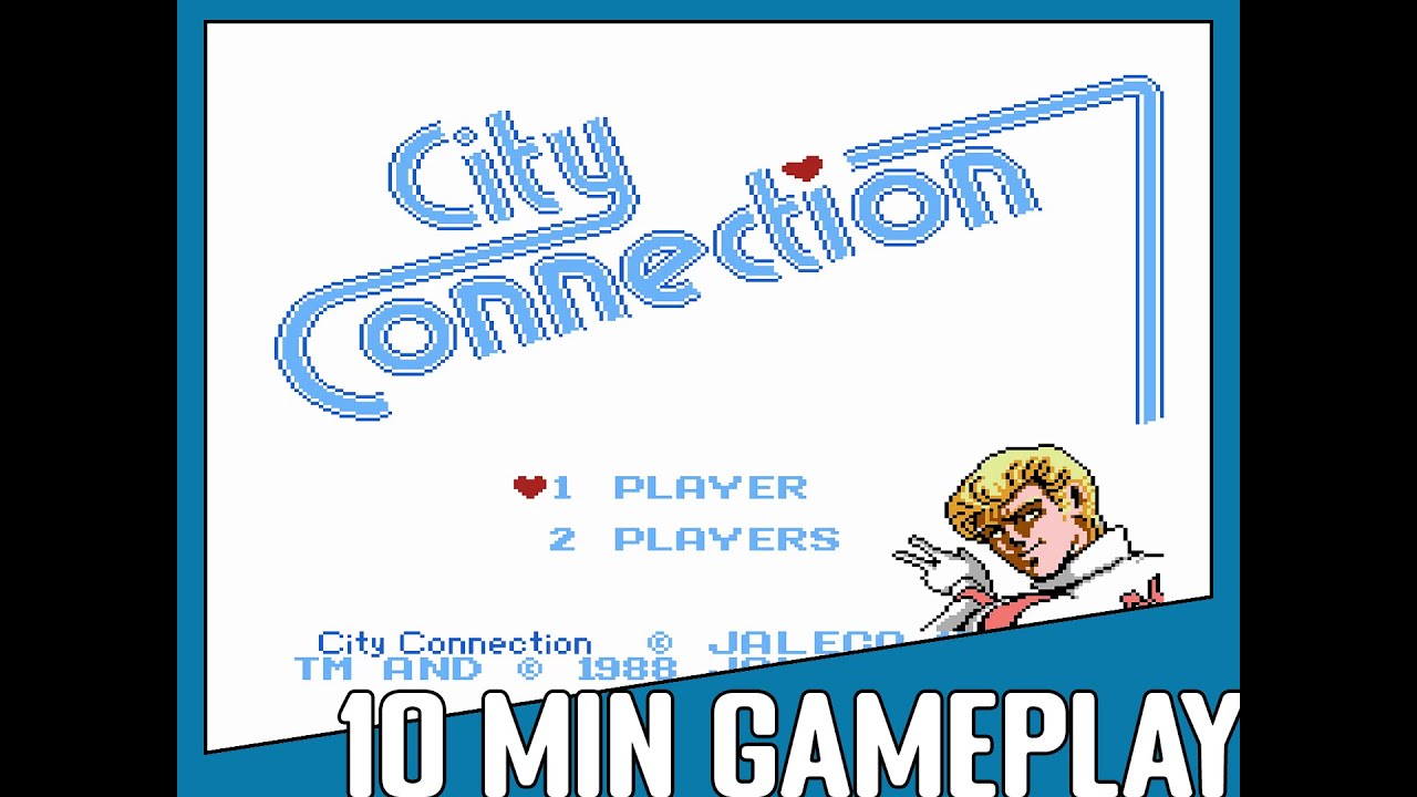 10 Minute Gameplay: City Connection (1988) NES - YouTube
