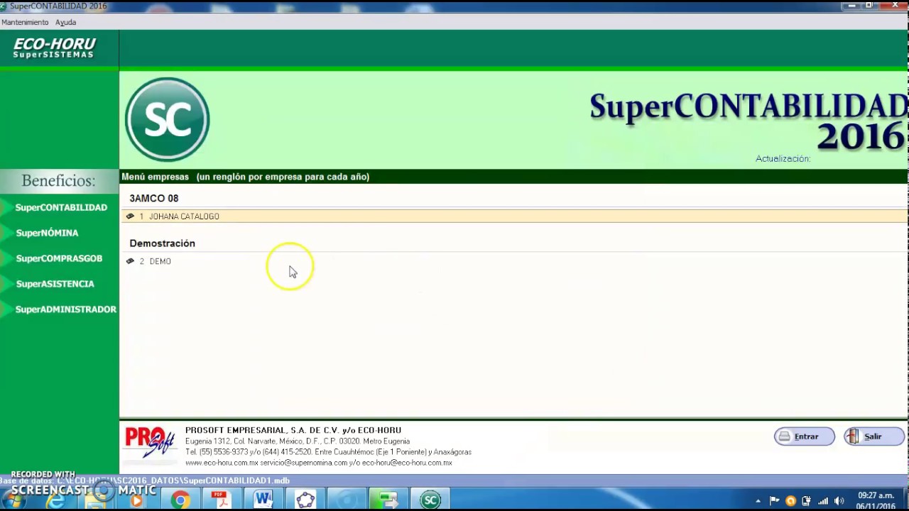 ¿Cómo crear una empresa en superCONTABILIDAD 2017? - YouTube